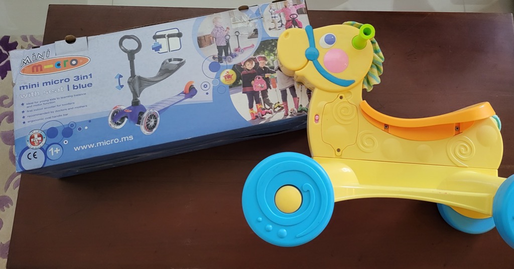 MICRO Mini Scooter + Fisher Price walker, Sports Equipment, Sports ...