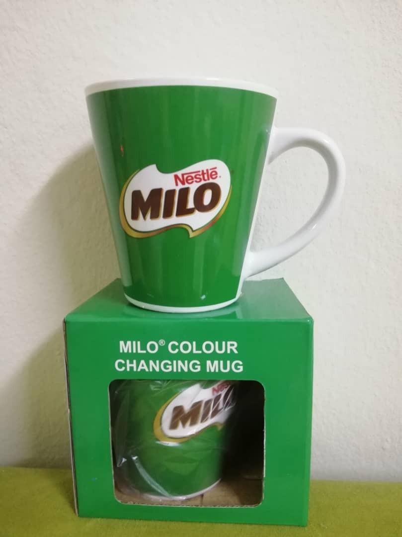 Milo Colour Changing Mug Gelas Cawan, Furniture & Home Living ...