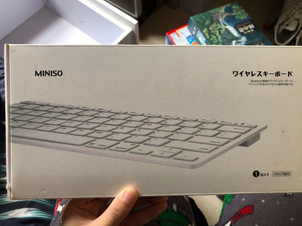Miniso Bluetooth Keyboard, 電腦＆科技, 電腦周邊及配件, 電腦鍵盤及相關產品 - Carousell