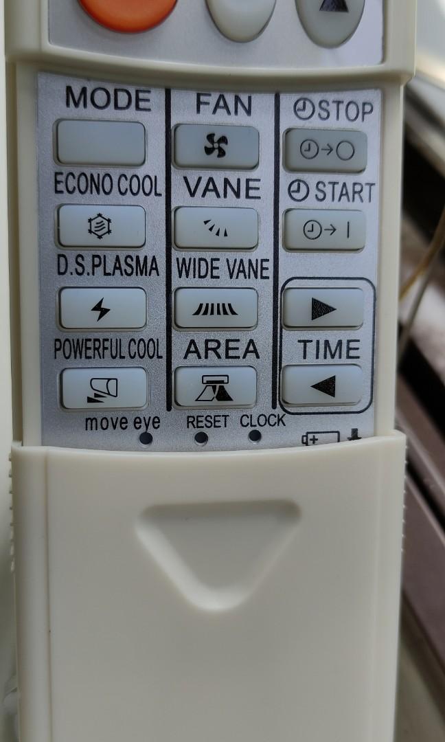 Mitsubishi Aircon Remote Control SG10A SG10B SG10C SG10D MSY-EF10VAS ...
