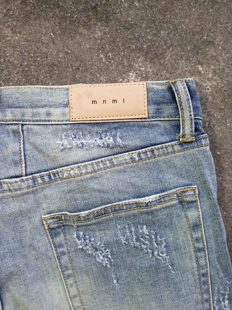 MNML M1 STRETCH DENIM PANTS, Luxury, Apparel on Carousell