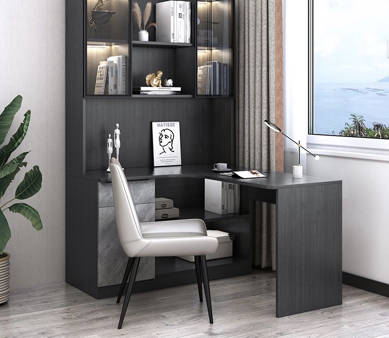 Modern Black Study Table, Furniture & Home Living, Furniture, Tables ...