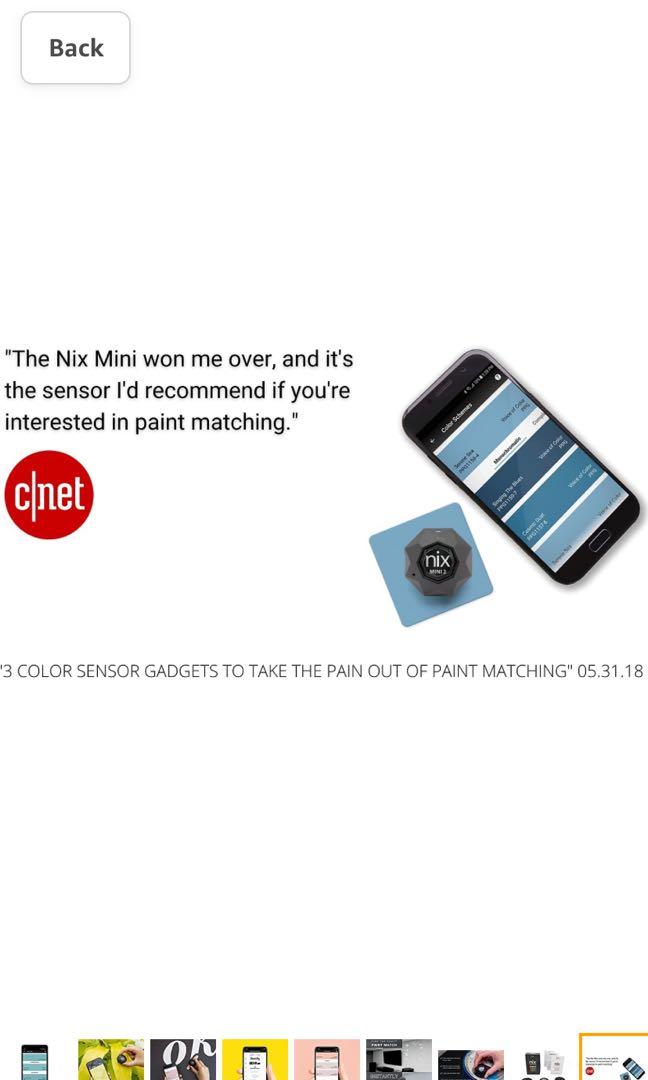 Nix Mini 2 Color Sensor Colorimeter - Portable Color Matching Tool ...