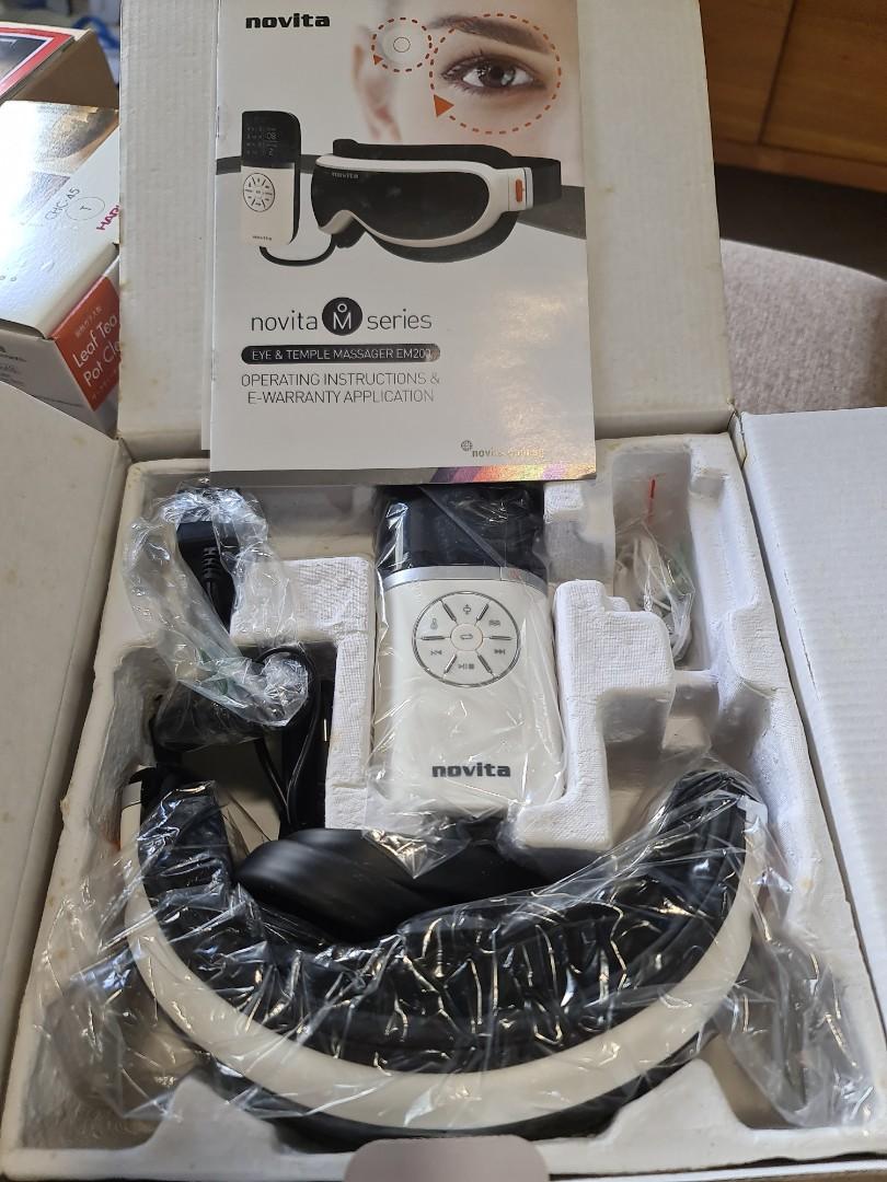 Novita Eye & Temple Massager EM200 White Color (New), Beauty & Personal ...
