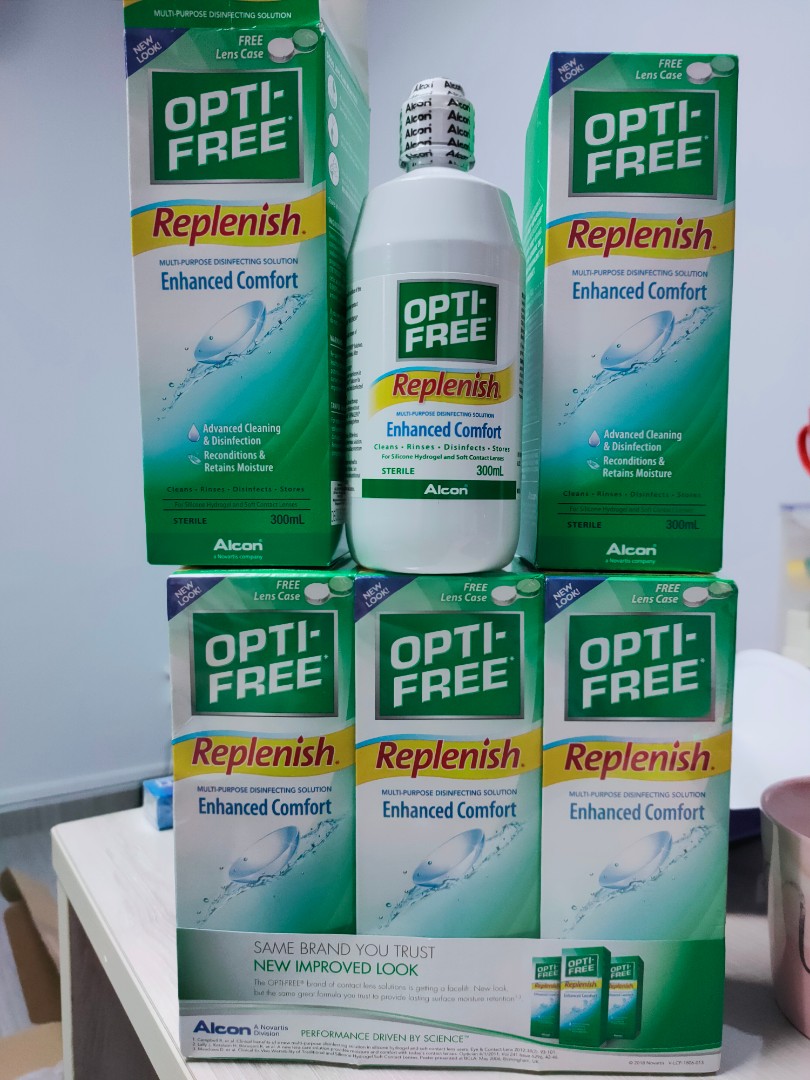 Opti-free Replenish Solution Contact lens Solution, Beauty & Personal ...