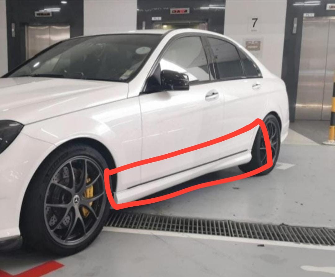 Original Mercedes W204 Side Trims, Car Accessories, Accessories on ...