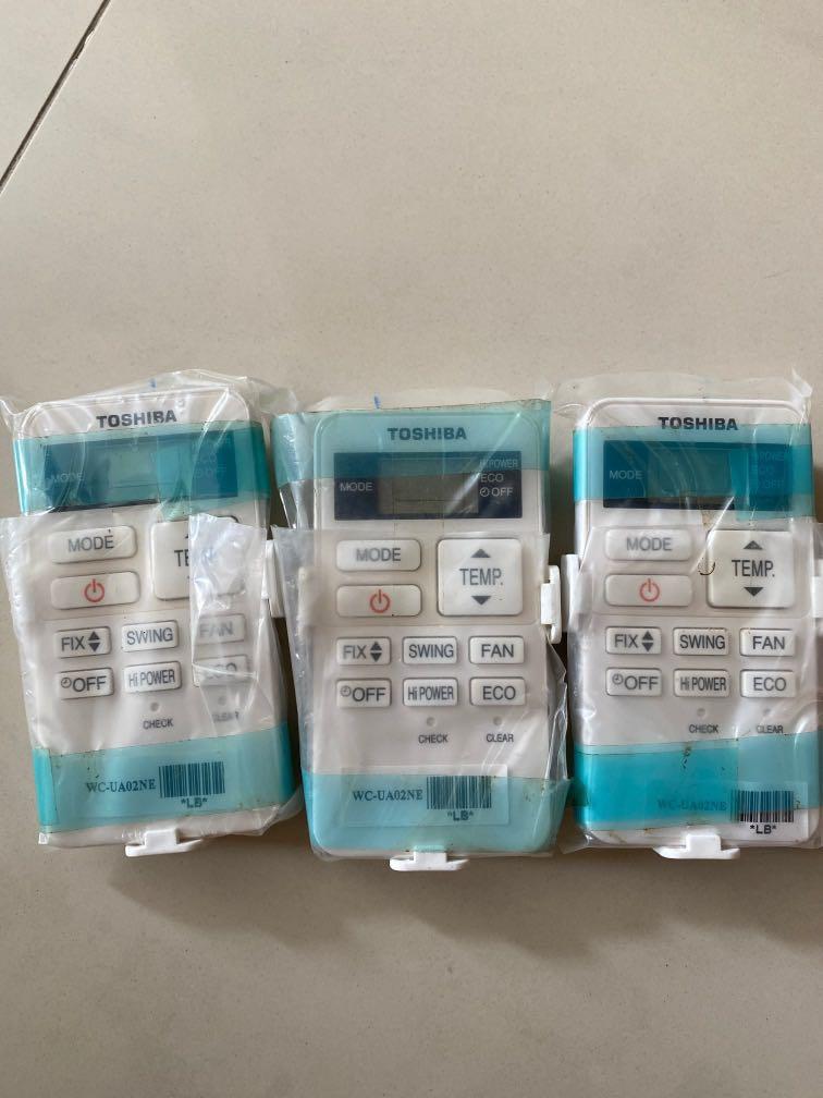 ORIGINAL Remote AC Toshiba WC-UA02NE Pendek FREE untuk tempel di ...
