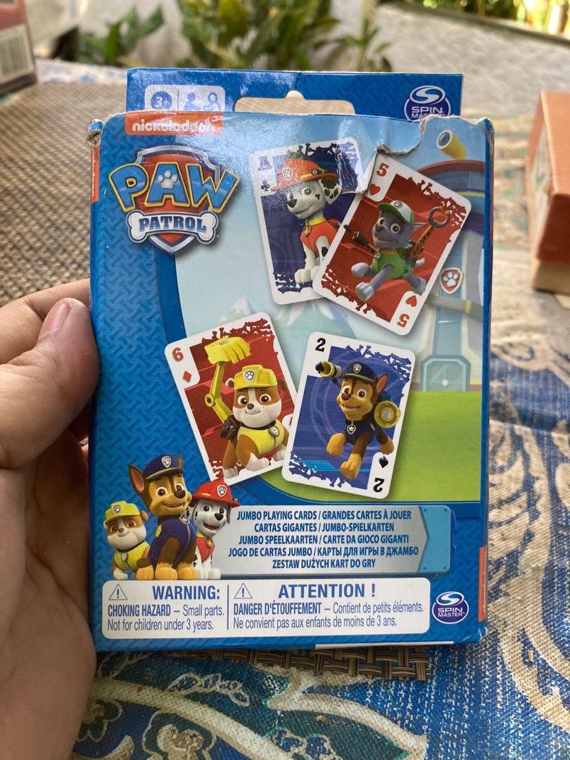 Paw Patrol Playing Cards, Hobbies & Toys, Toys & Games on Carousell