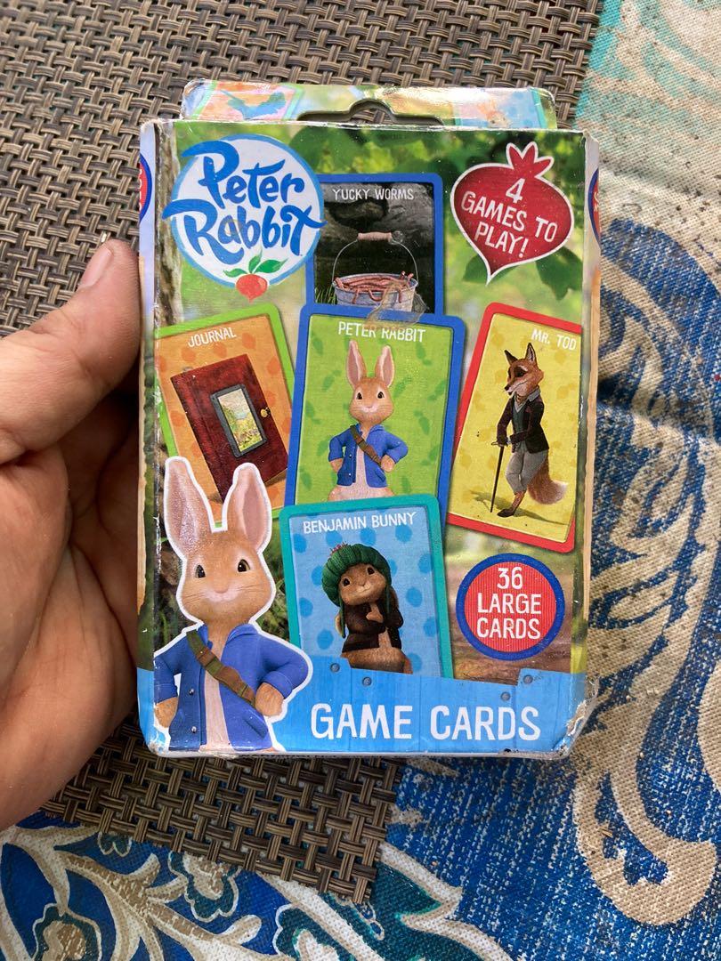 Peter Rabbit Playing Cards, Hobbies & Toys, Toys & Games on Carousell