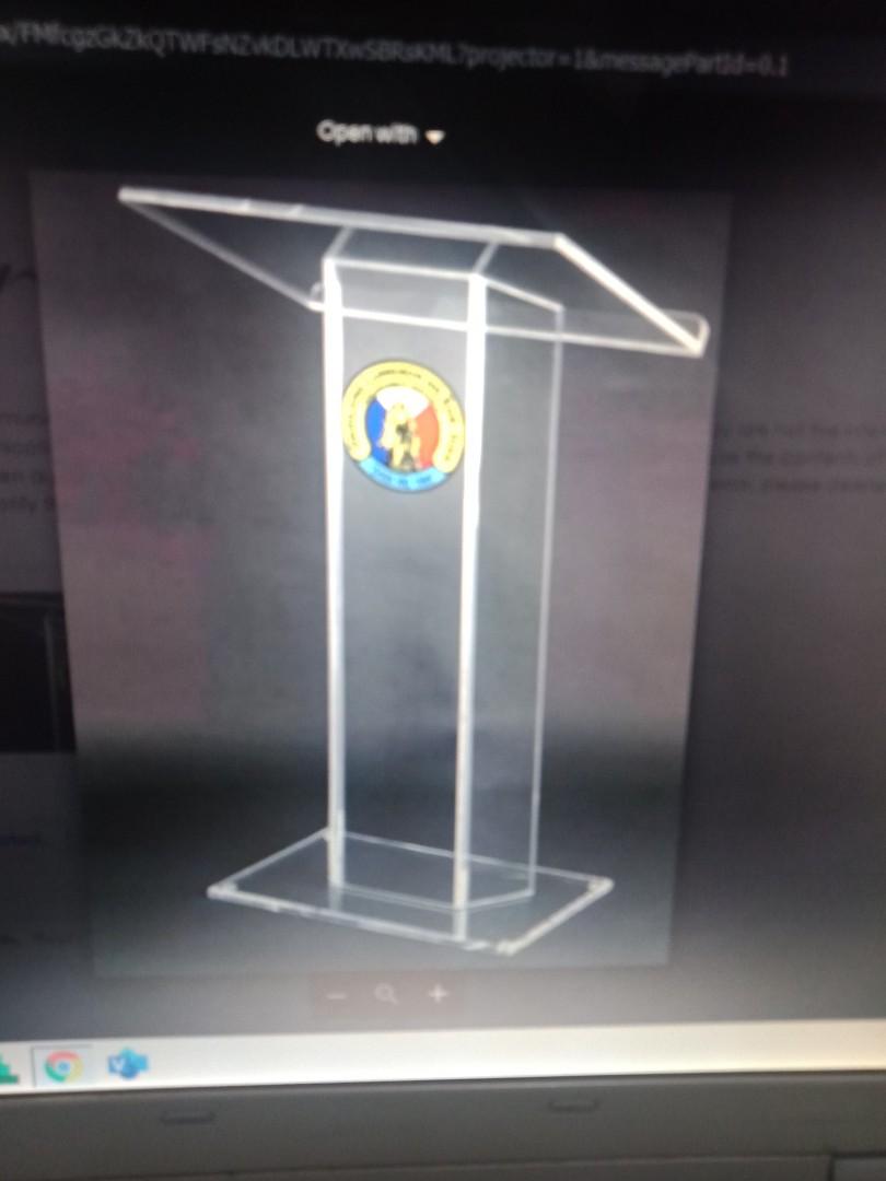 Podium Lectern Rostrum, Glass Board Tempered Magnetic Glass Glass Panel ...