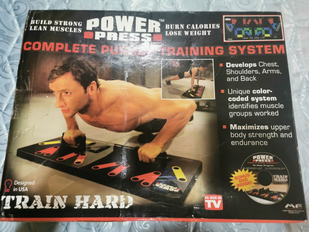 Power Press Push Up Training System, Sports Equipment, Exercise ...