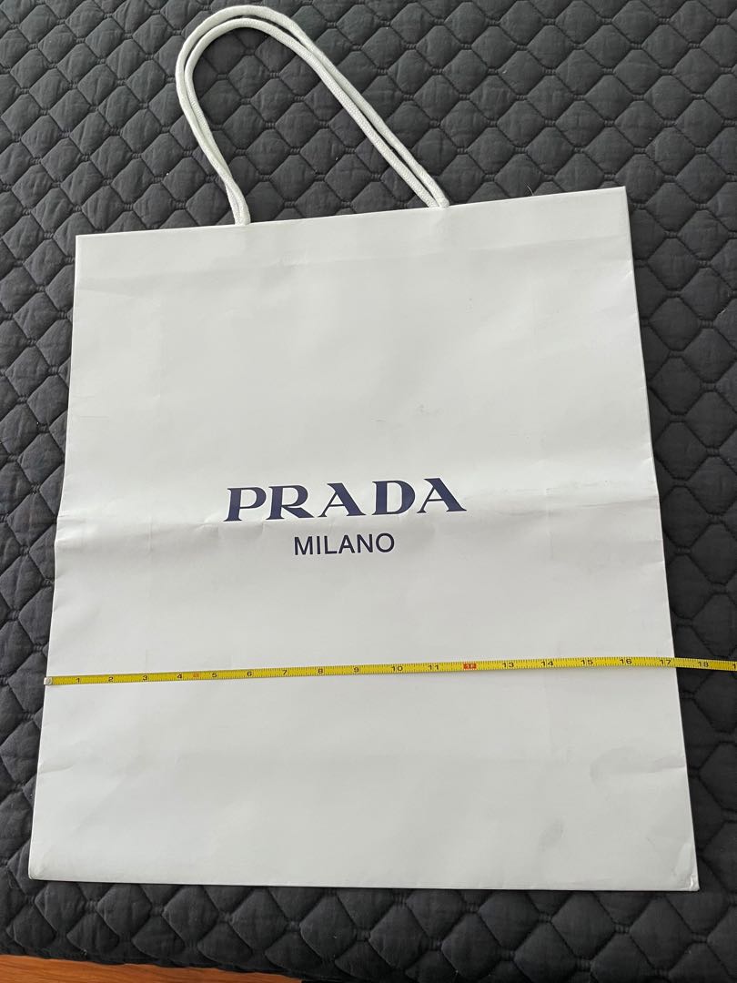 Prada paper bag, Luxury, Bags & Wallets on Carousell