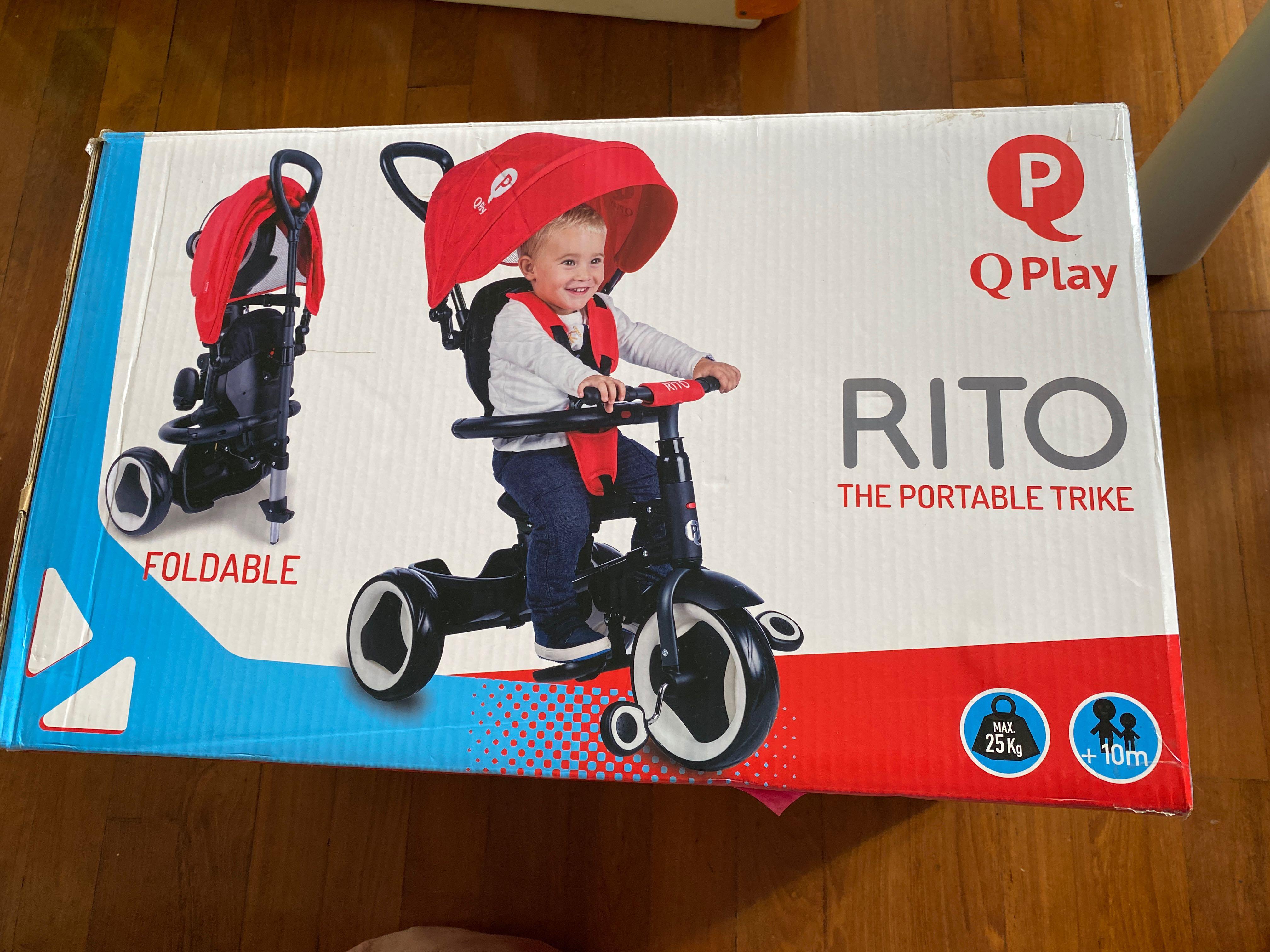 Qplay 3 in 1 foldable trike, Babies & Kids, Going Out, Strollers on ...