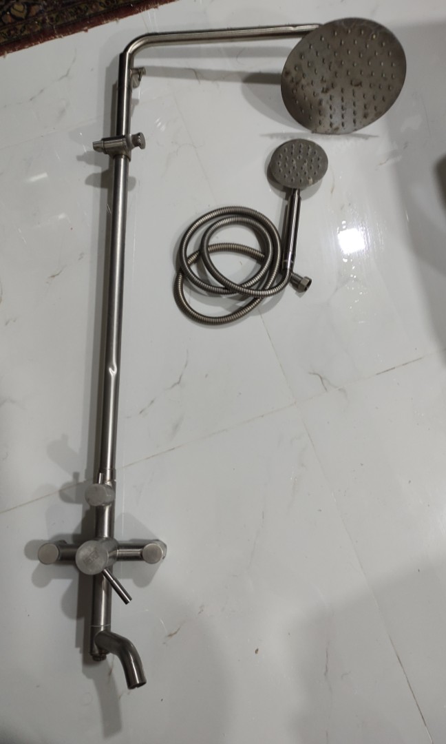 Rainshower, mixer & shower set, Furniture & Home Living, Bathroom ...