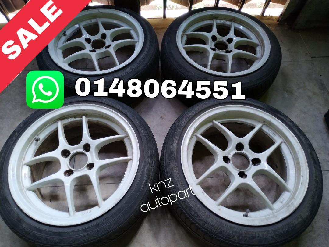 Rim enkei cps complete tayar kcar, Auto Accessories on Carousell