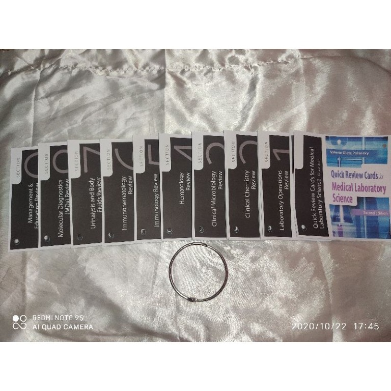 RMT Medicine MedTech Polansky Quick Review Cards for Medical Laboratory ...