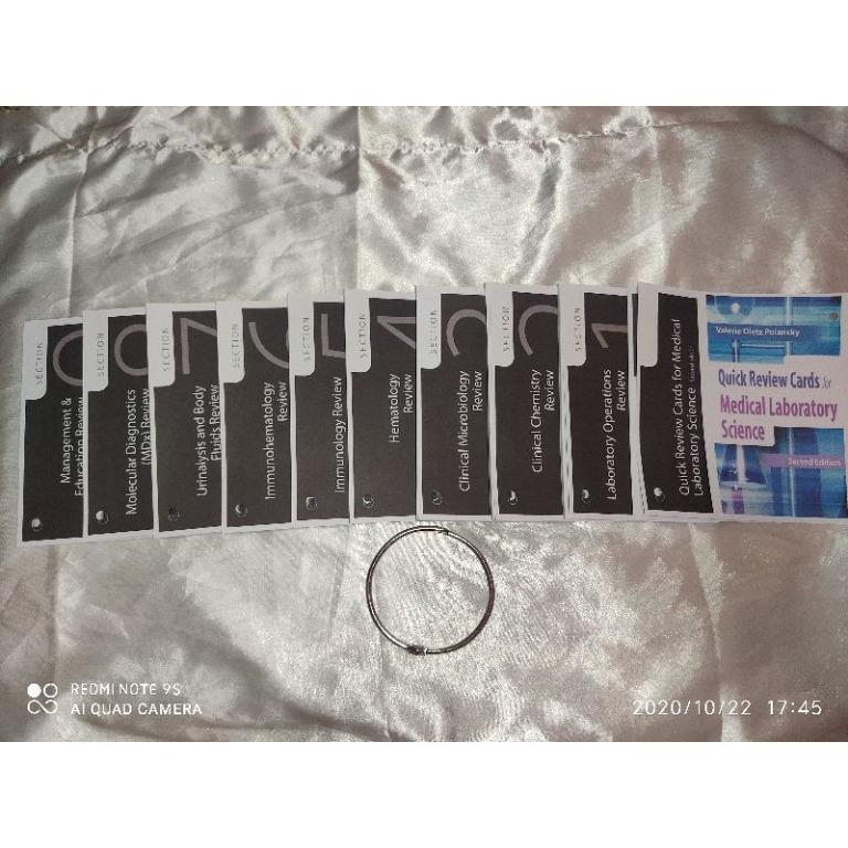 RMT Medicine MedTech Polansky Quick Review Cards for Medical Laboratory ...