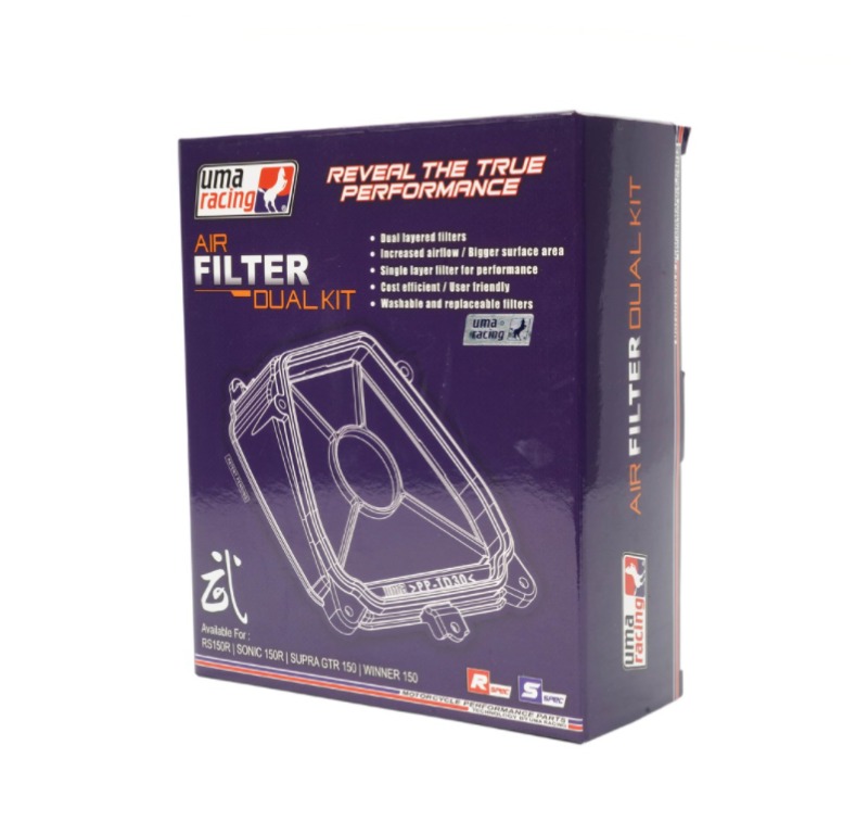 RS150 / RS150R /Winner 150 / GTR 150 Uma Racing Air Filter Dual Kit ...