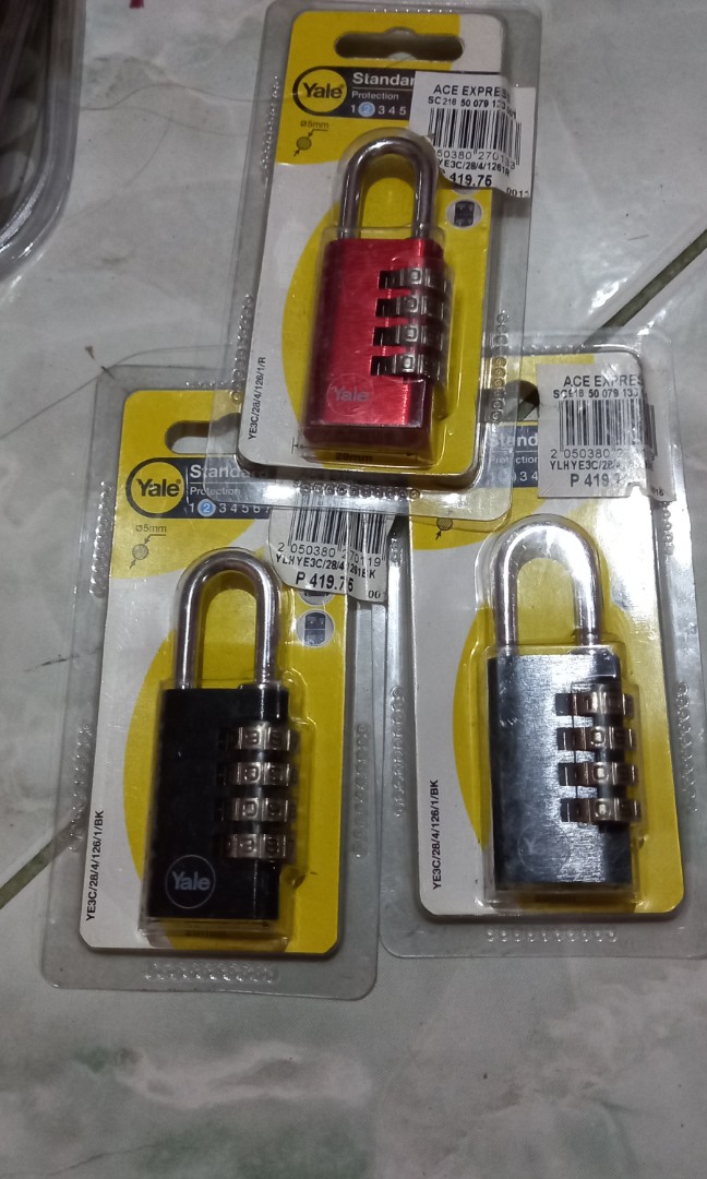SALE!!! Yale Number Combination Lock, Furniture & Home Living, Security ...