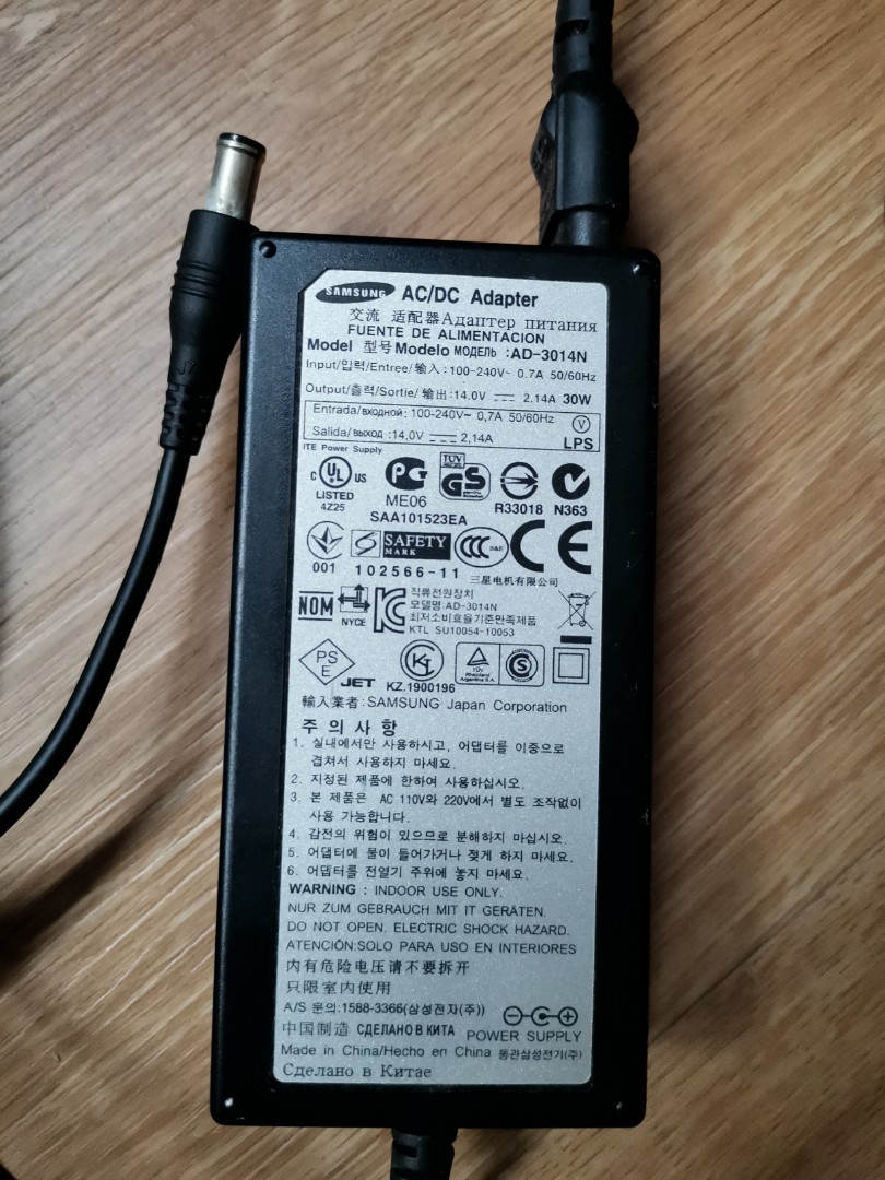 Samsung monitor power adapter, Computers & Tech, Parts & Accessories ...