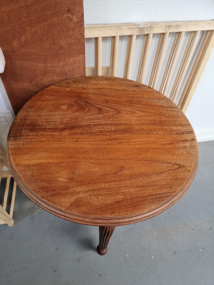 Solid teak wood small table, Furniture & Home Living, Furniture, Tables ...