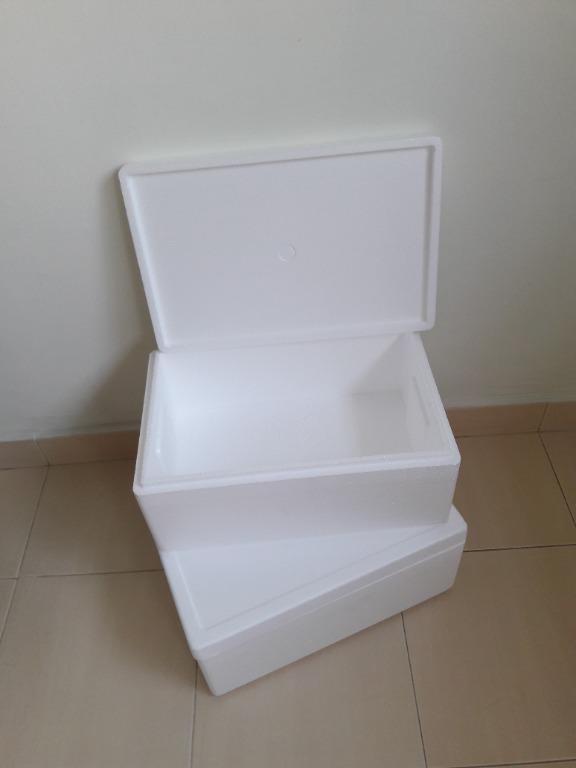 Styrofoam Box with Cover - Rectangle - Medium, Everything Else on Carousell