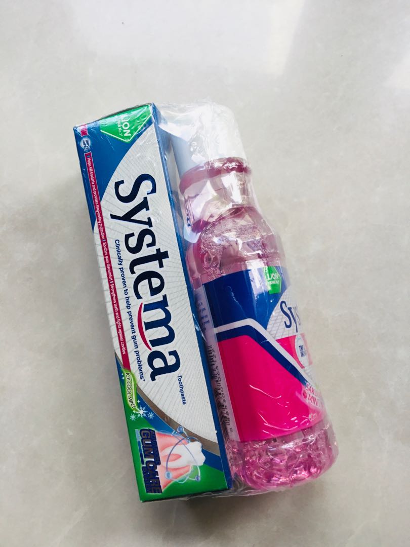 Systema Gum Care Mouth Wash Rinse + Toothpaste Set, Beauty & Personal ...
