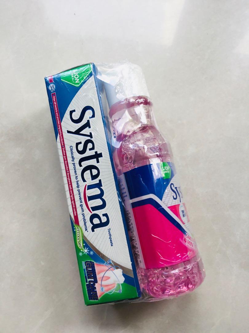 Systema Gum Care Mouth Wash Rinse + Toothpaste Set, Beauty & Personal ...