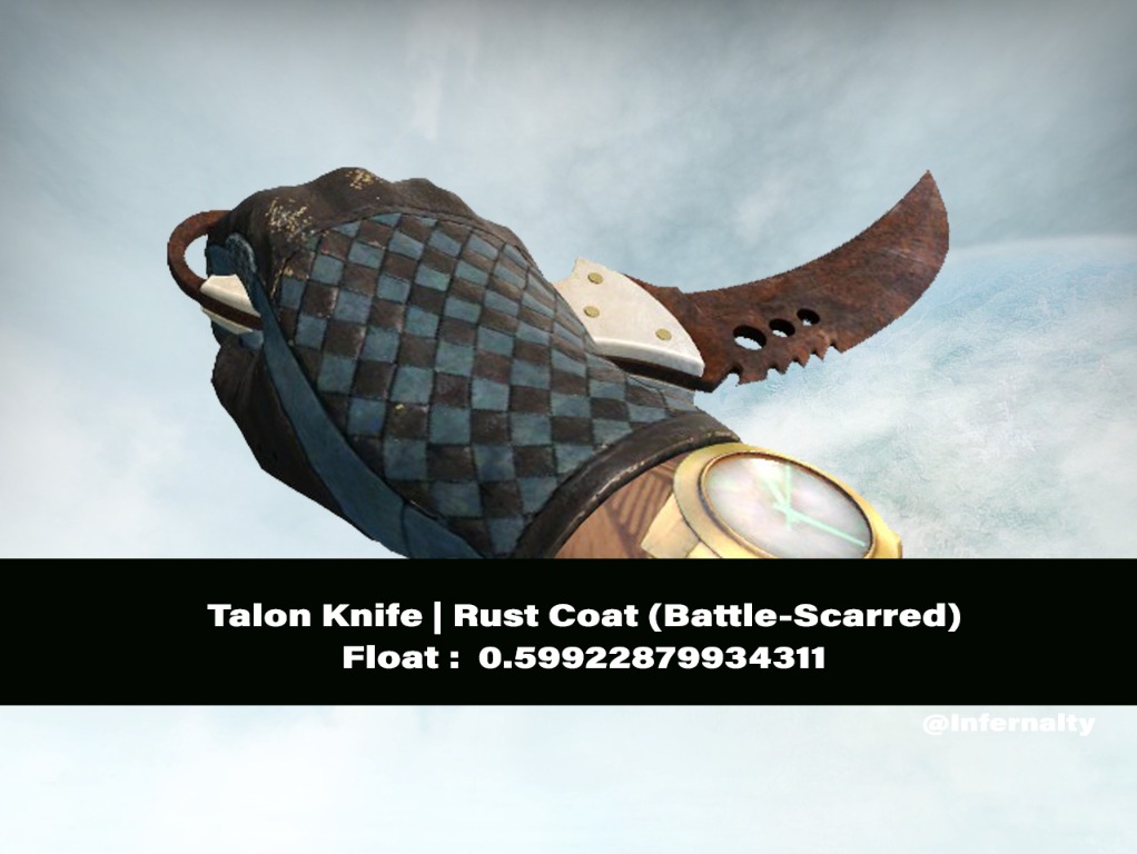 Talon Knife Rust Coat BS CSGO SKINS KNIVES, Video Gaming, Gaming ...