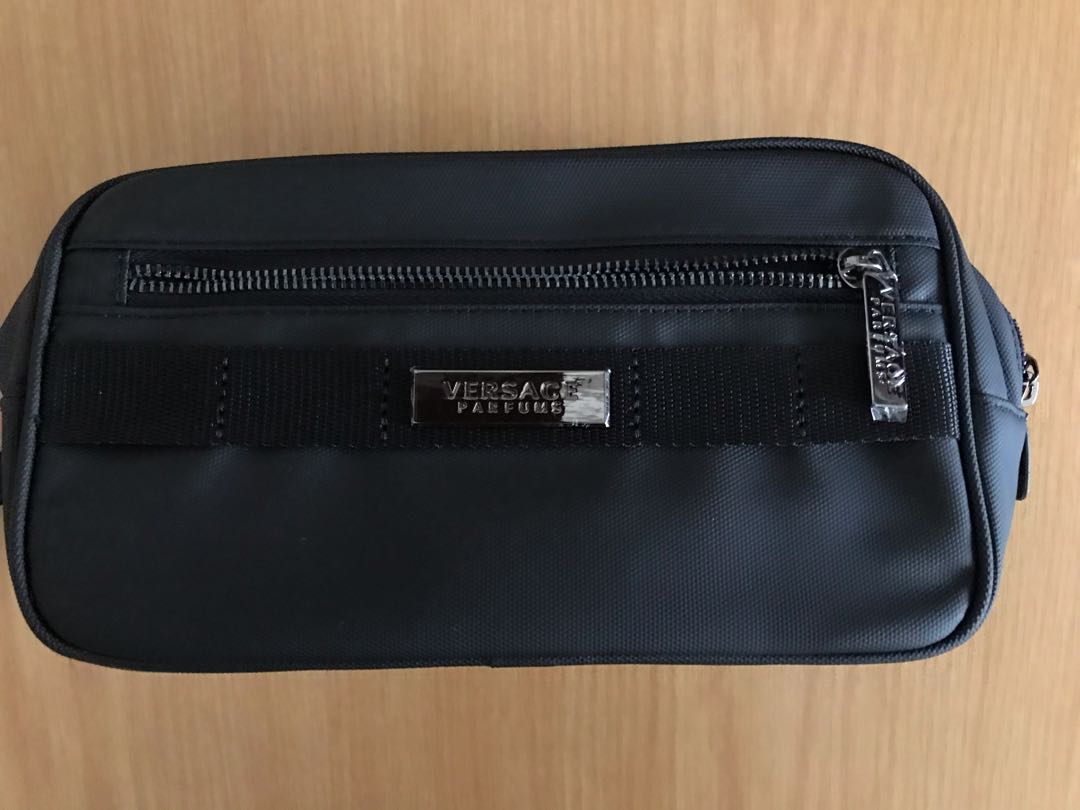 Versace parfume bag (toiletries), Men's Fashion, Bags, Belt bags ...