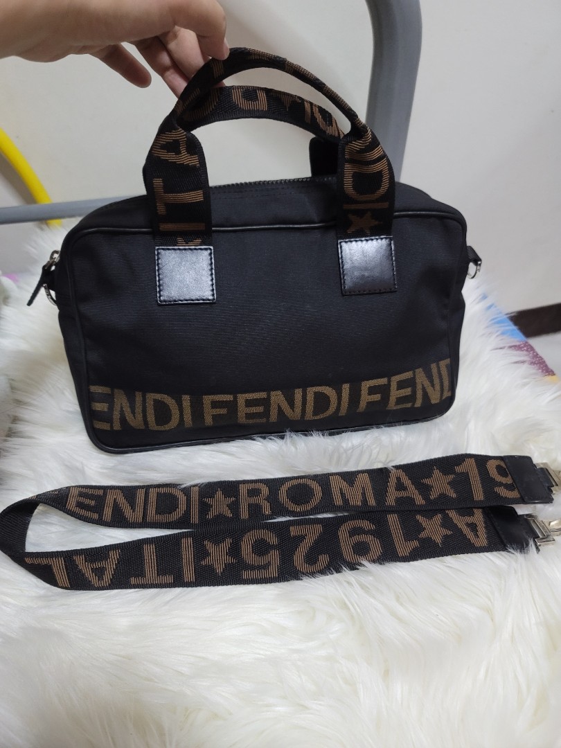 Vintage Fendi Roma Nylon Bag, Luxury, Bags & Wallets on Carousell