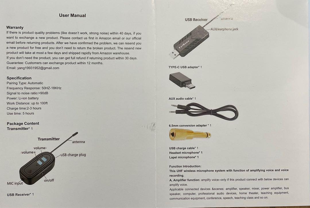 Wearable Wireless Microphone, Audio, Microphones on Carousell