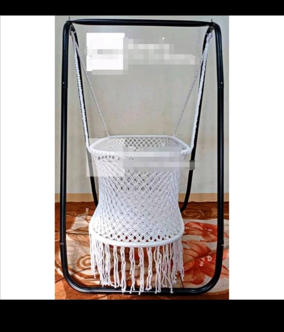 White Duyan with stand included for baby, Babies & Kids, Baby Nursery ...