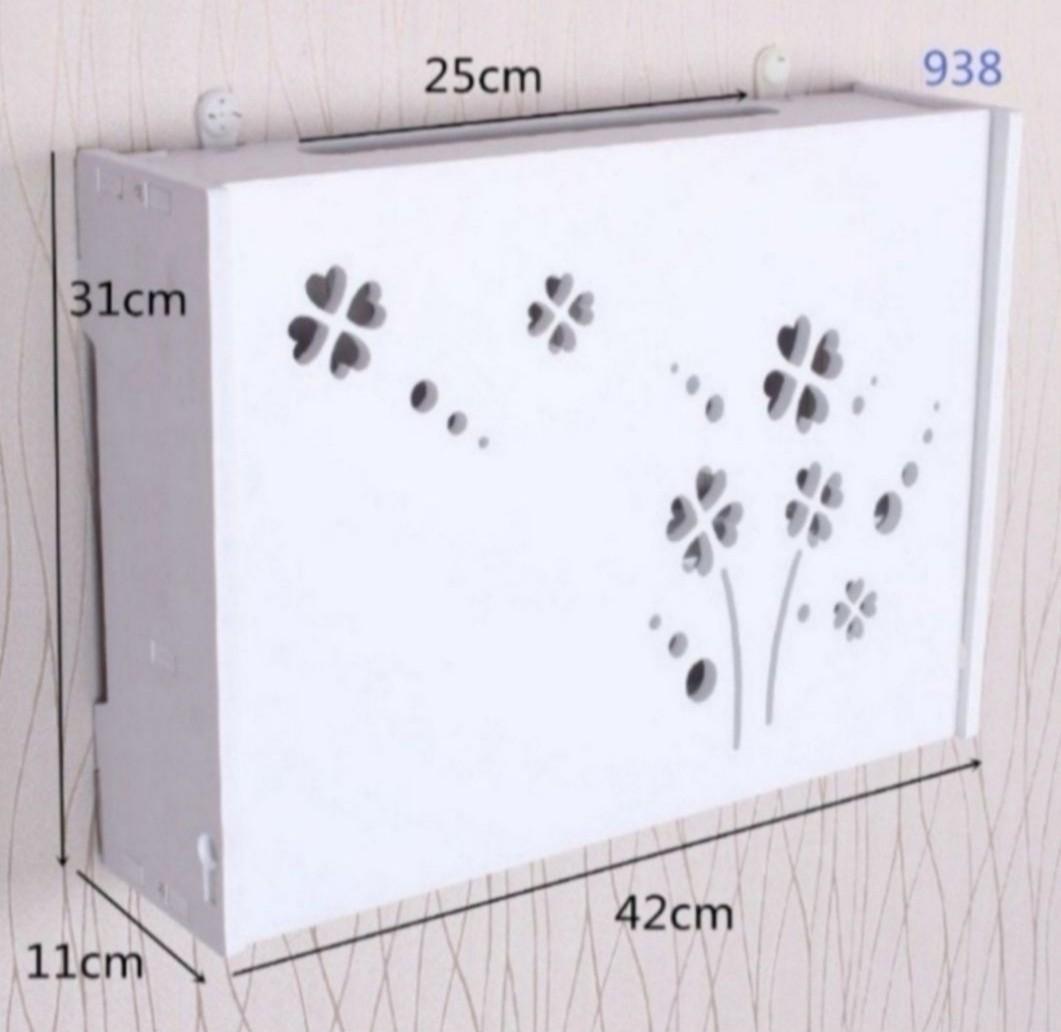 Wifi modem storage box - wall mount, Everything Else on Carousell
