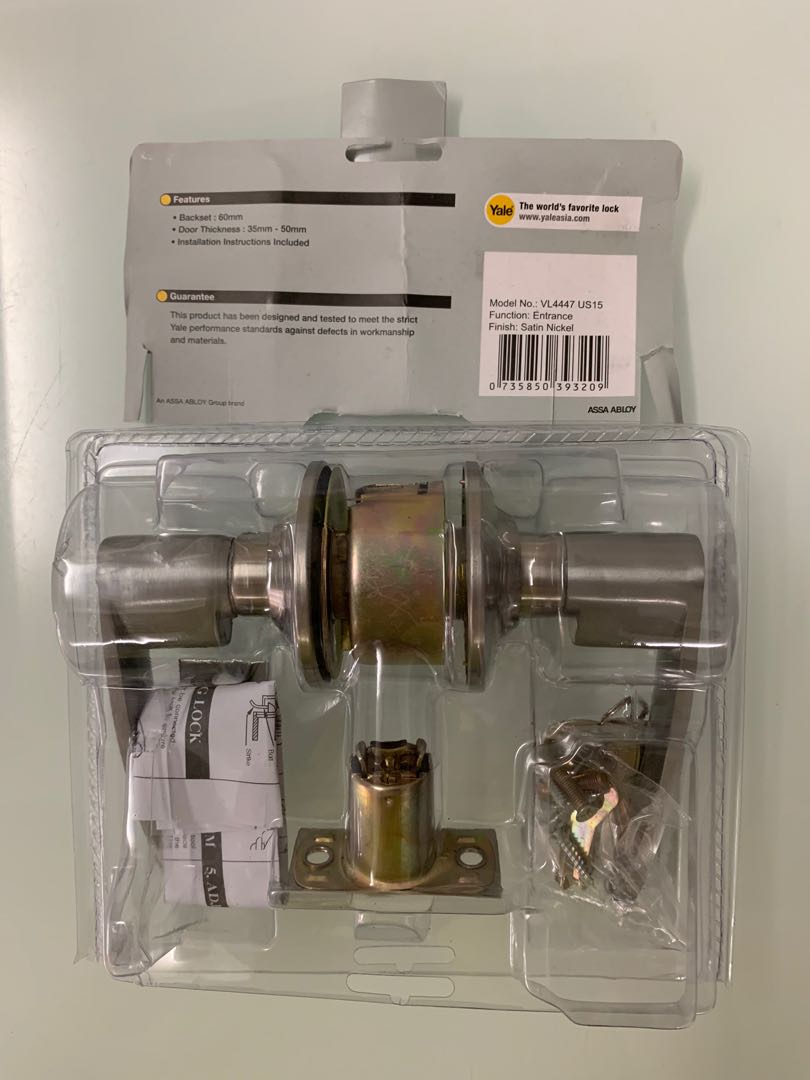 Yale door lock model VL4447 US15, Furniture & Home Living, Security ...