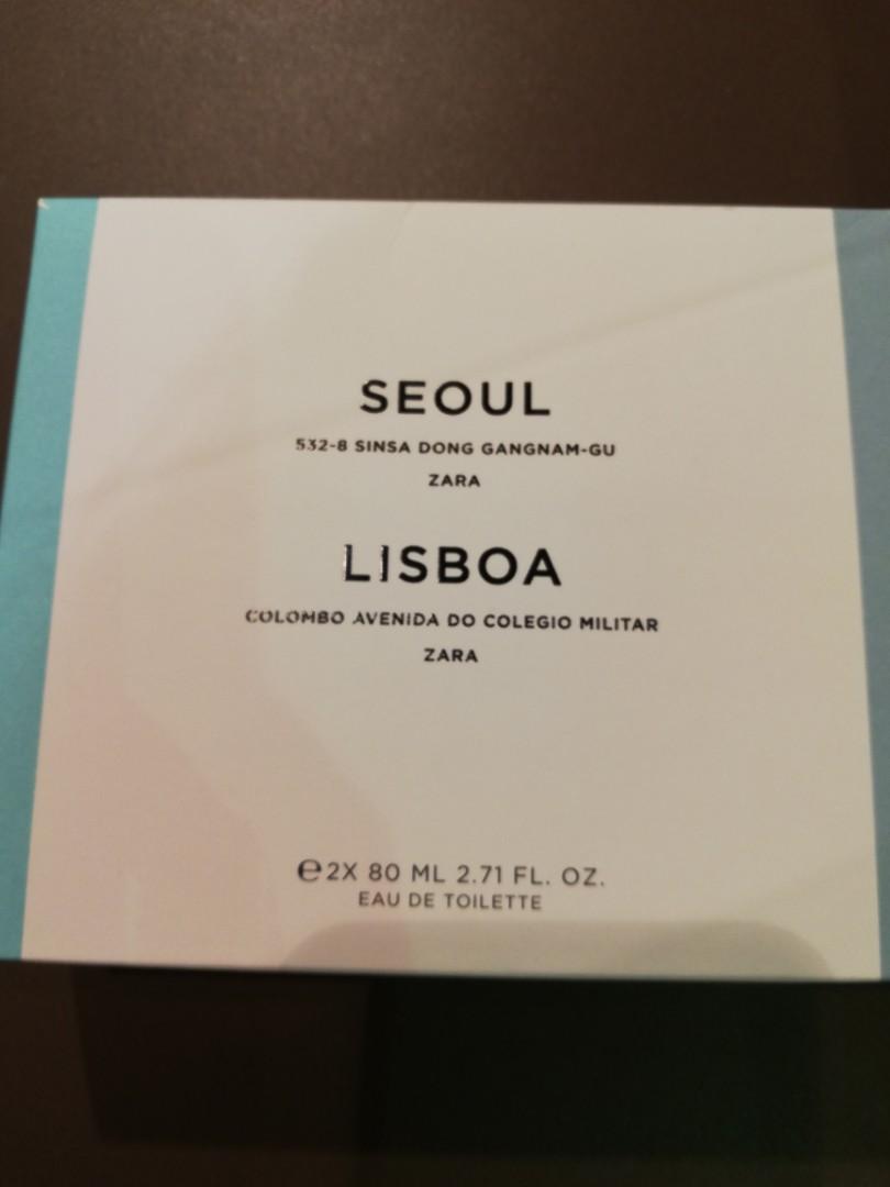 Zara Mens Perfume Seoul and Lisboa 2x 80ml, Beauty & Personal Care ...