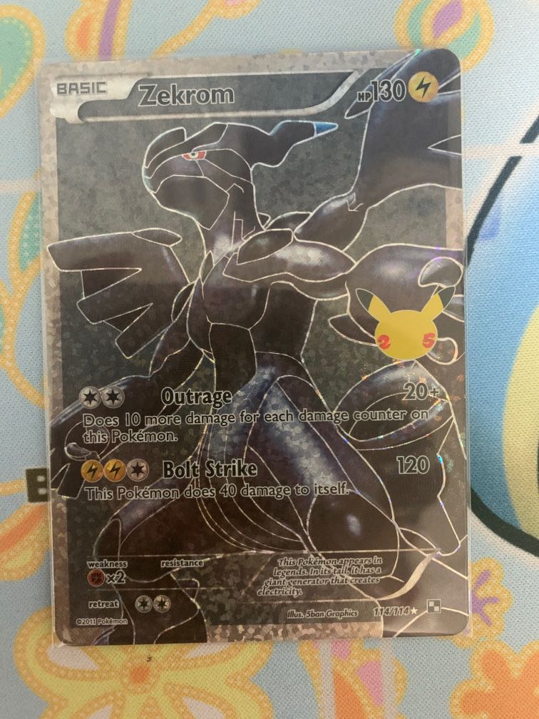 Zekrom 25th Anniversary Celebrations Pokemon TCG, Hobbies & Toys ...