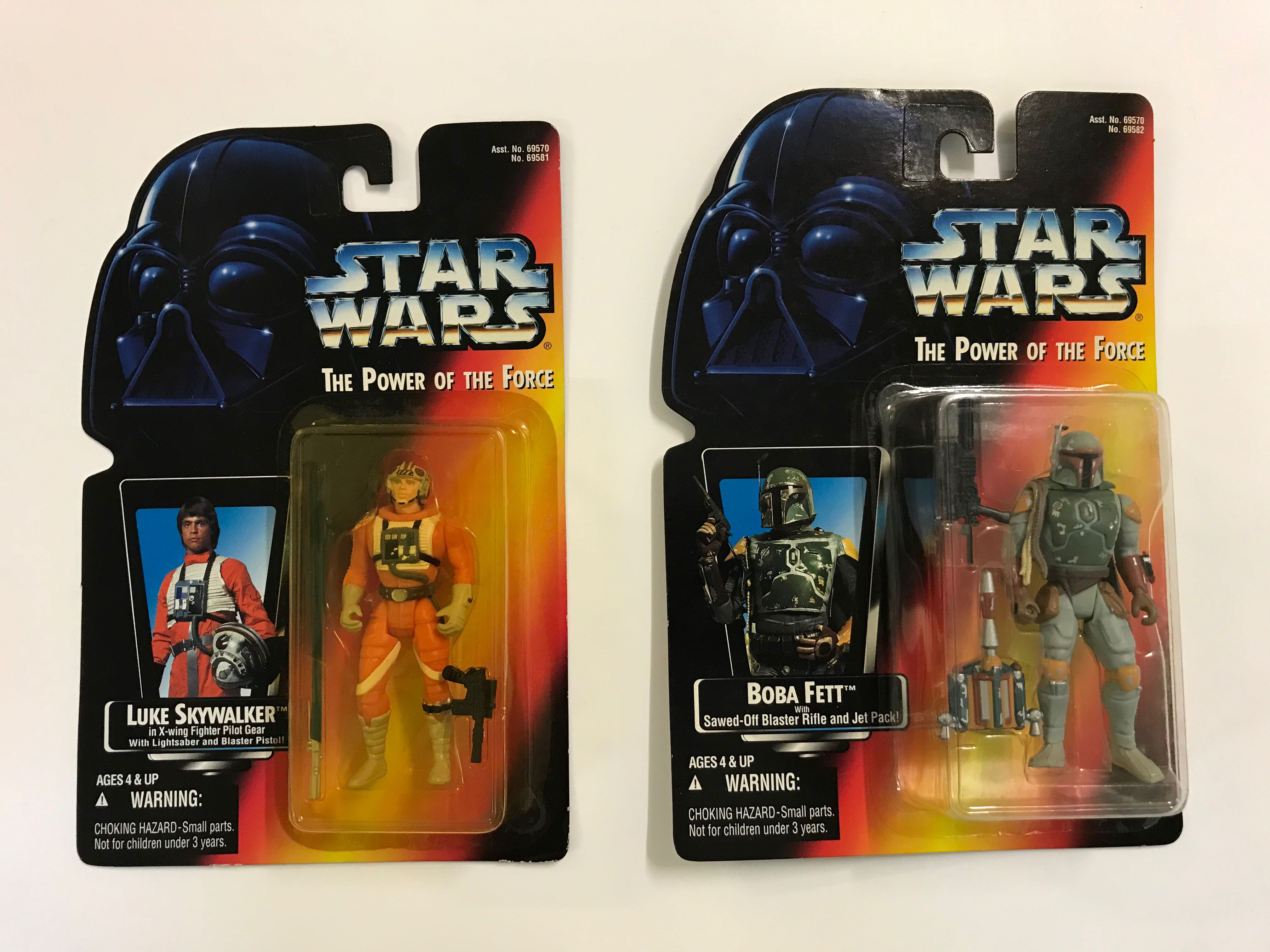 Star Wars 1995 Boba Fett and X Wing Pilot 1995 Action Figure, Hobbies ...