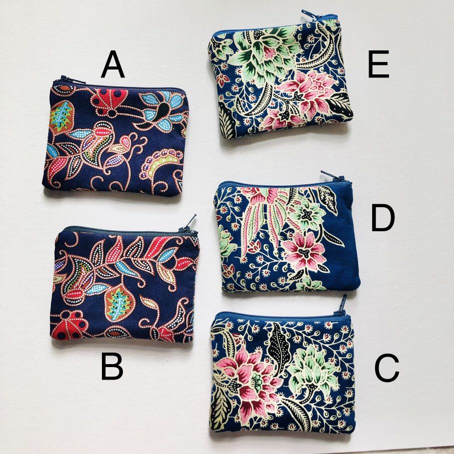 5 for $15 Batik Purse Handmade in Singapore, Women's Fashion, Bags ...