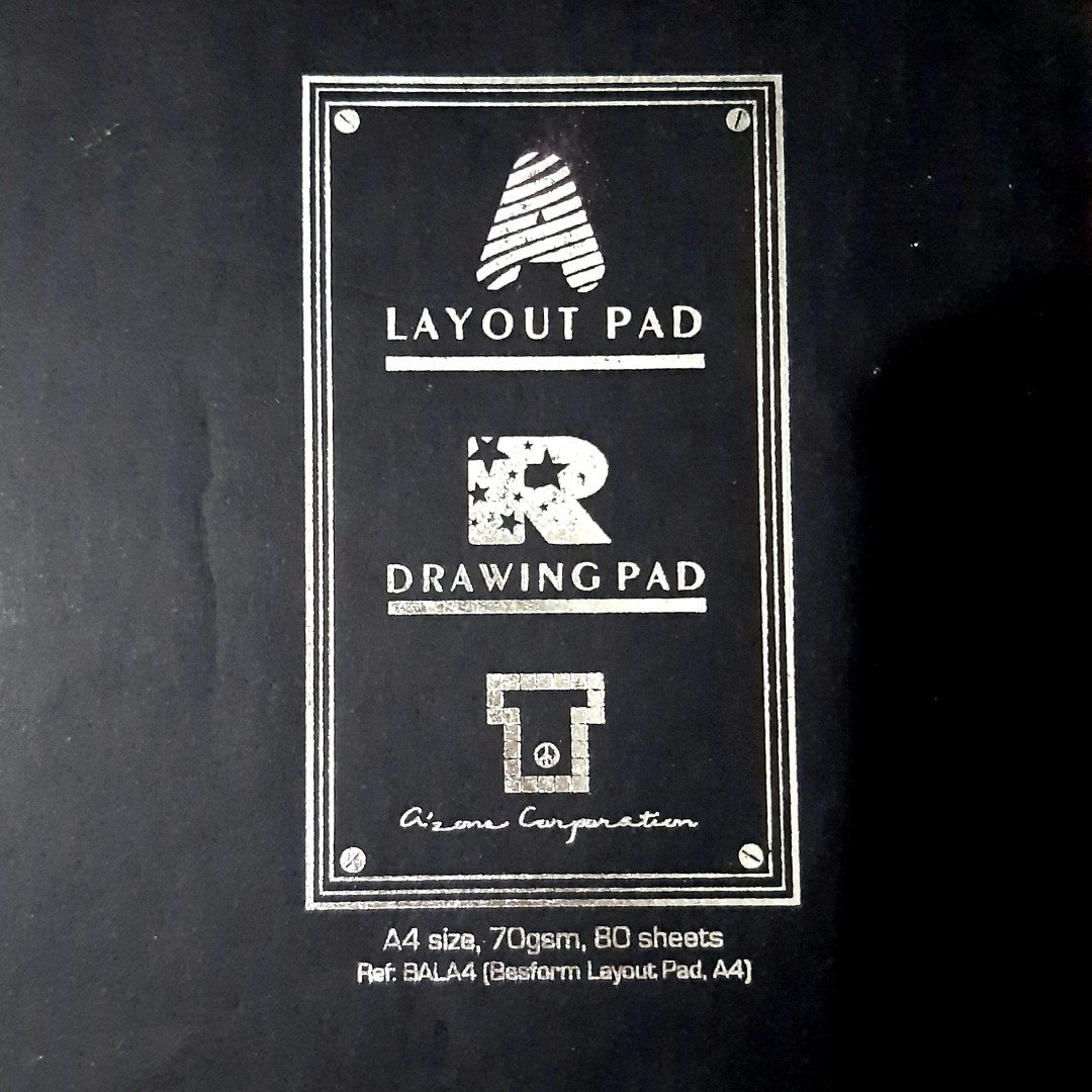 A4 art layout pad / drawing pad, Hobbies & Toys, Stationery & Craft ...