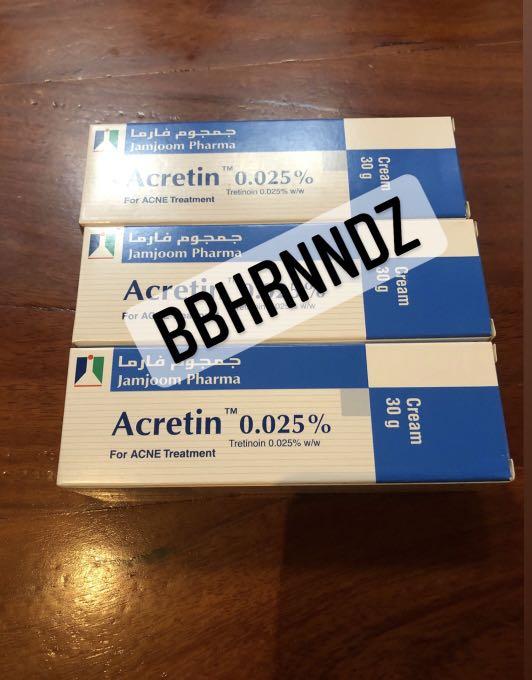 Acretin 0.25% (tretinoin), Beauty & Personal Care, Face, Face Care on ...