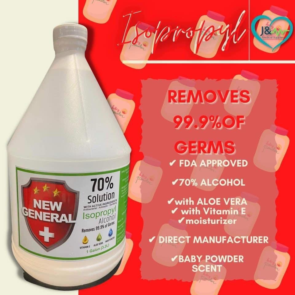 Alcohol New General ( defender maker) ethyl alcohol and isopropyl ...