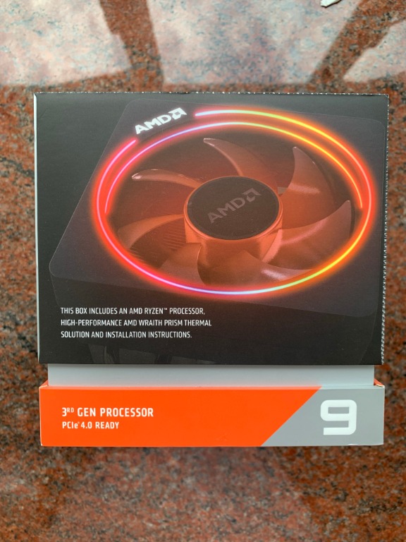 AMD RYZEN 9 CPU RGB STOCK FAN 原裝散熱風扇 (全新), 電腦＆科技, 桌上電腦 - Carousell