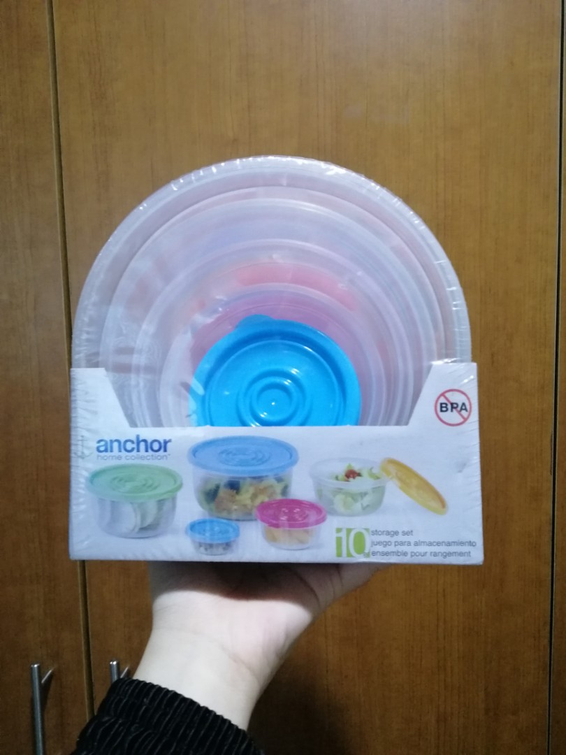Anchor Home Collection 10 piece Food Storage Set, Furniture & Home ...