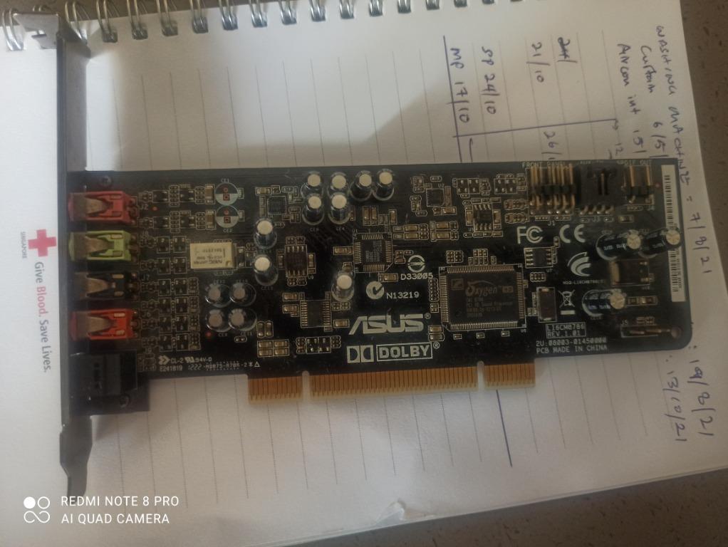 Asus pci express sound card , Computers & Tech, Parts & Accessories ...