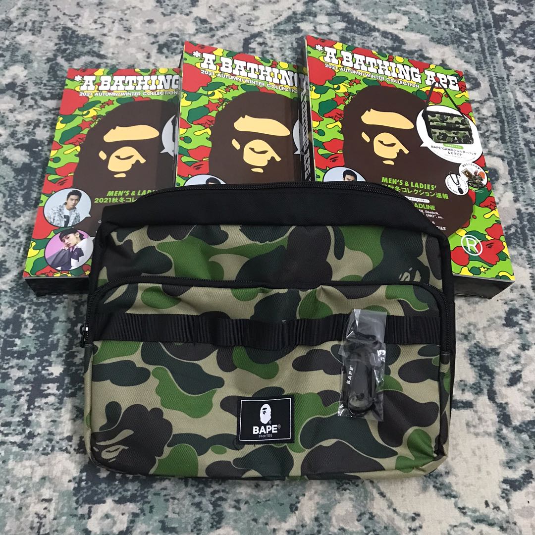 Bape 2021 Autumn/Winter Mag + Bag (Ready Stock), Men's Fashion, Bags ...