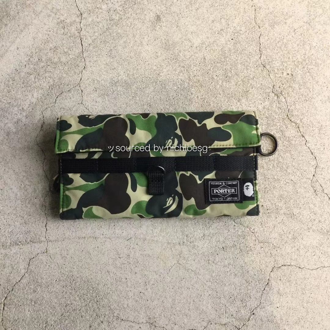 BAPE X PORTER ABC CAMO LONG WALLET, Men's Fashion, Watches ...