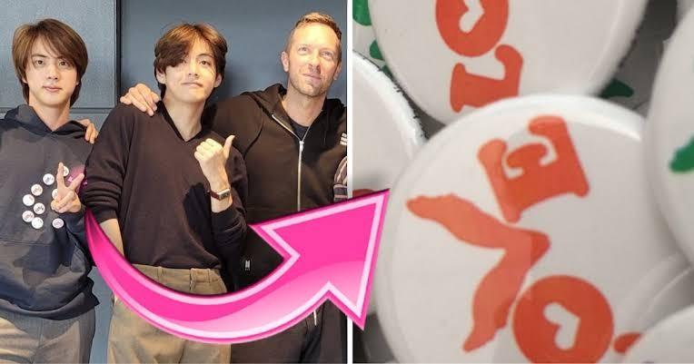 BTS Coldplay Love Pins/Buttons, Hobbies & Toys, Memorabilia ...