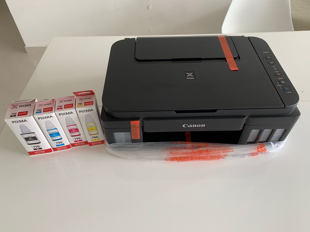 Canon Pixma G3000 (black), Computers & Tech, Printers, Scanners ...
