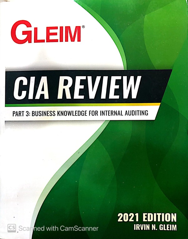 Certified Internal Auditor (CIA) Gleim Study Text (2021) - Part 3 ... Certified Internal Auditor (CIA) Gleim Study Text (2021) - Part 3 ...